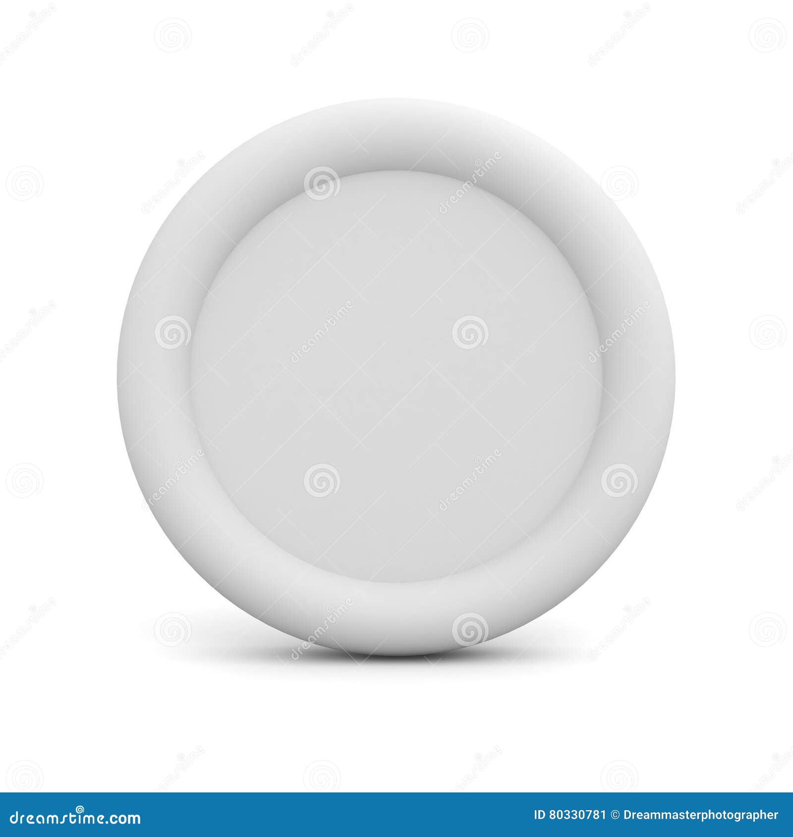 Blank White Button Or Badge Royalty-Free Stock Photo | CartoonDealer ...