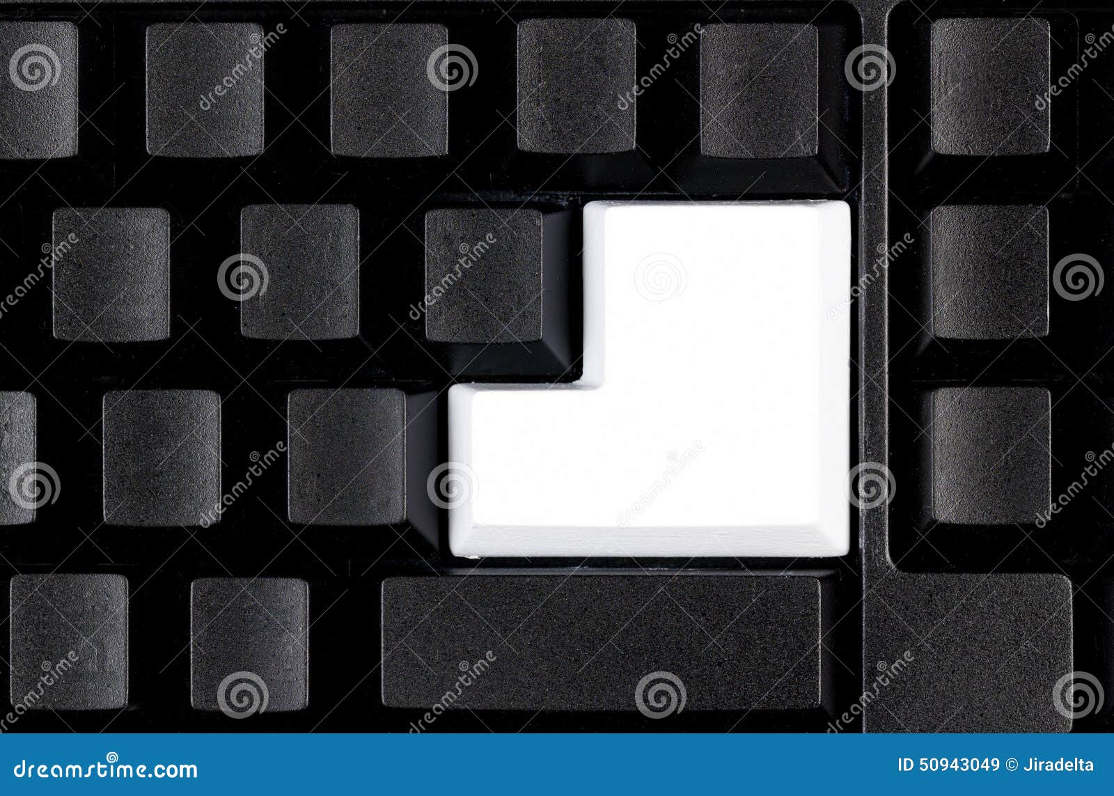 Blank White Button Enter Keyboard Stock Image - Image of plastic, white ...