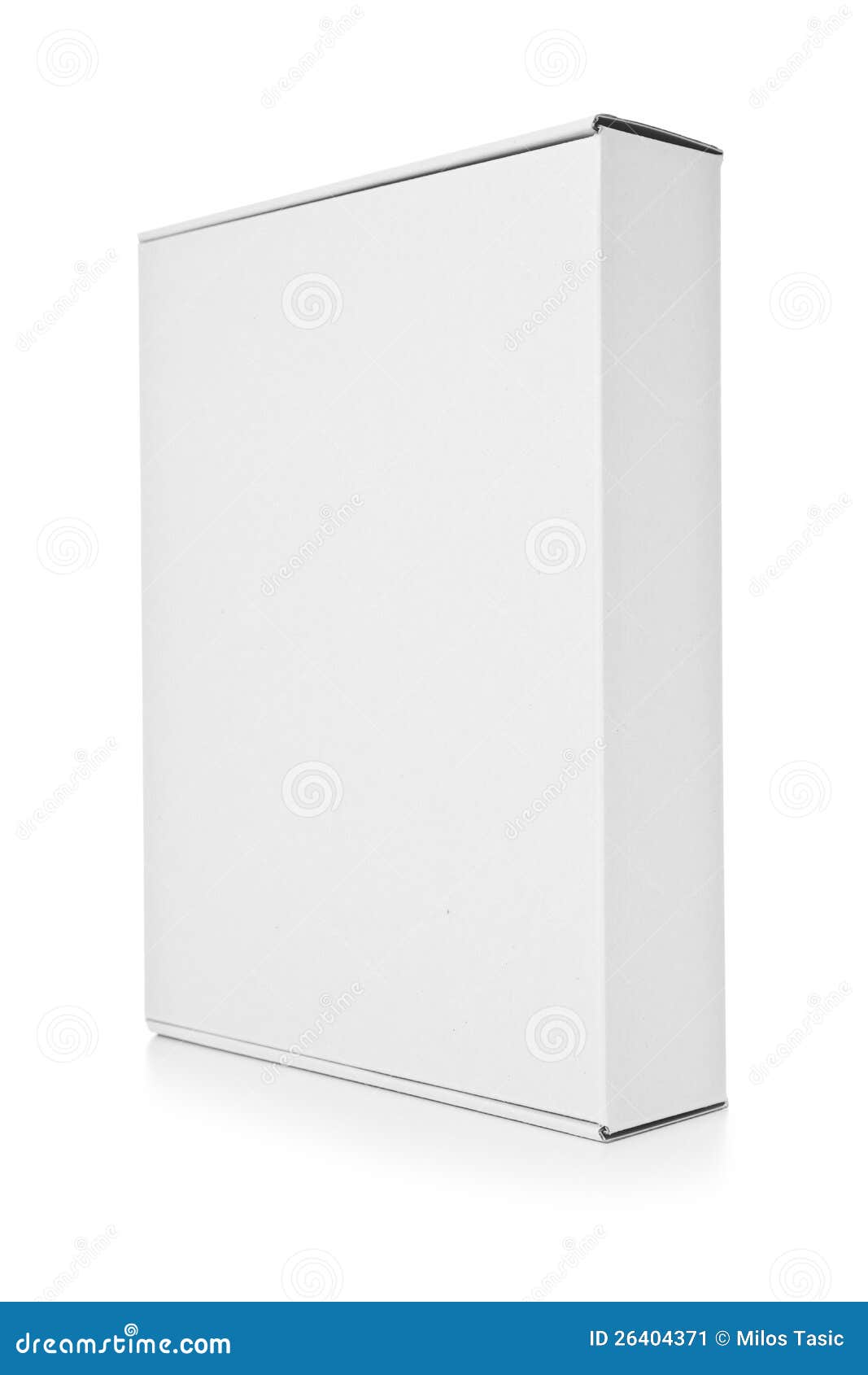 Blank White Cardboard Box stock image. Image of package - 26404371