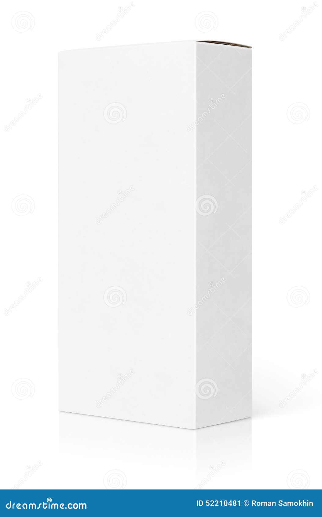 Blank white cardboard box stock image. Image of merchandise - 52210481