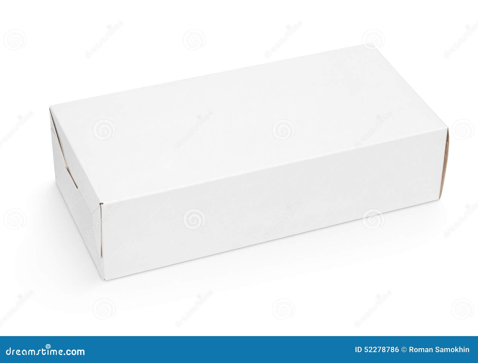 Blank white cardboard box stock photo. Image of noname - 52278786