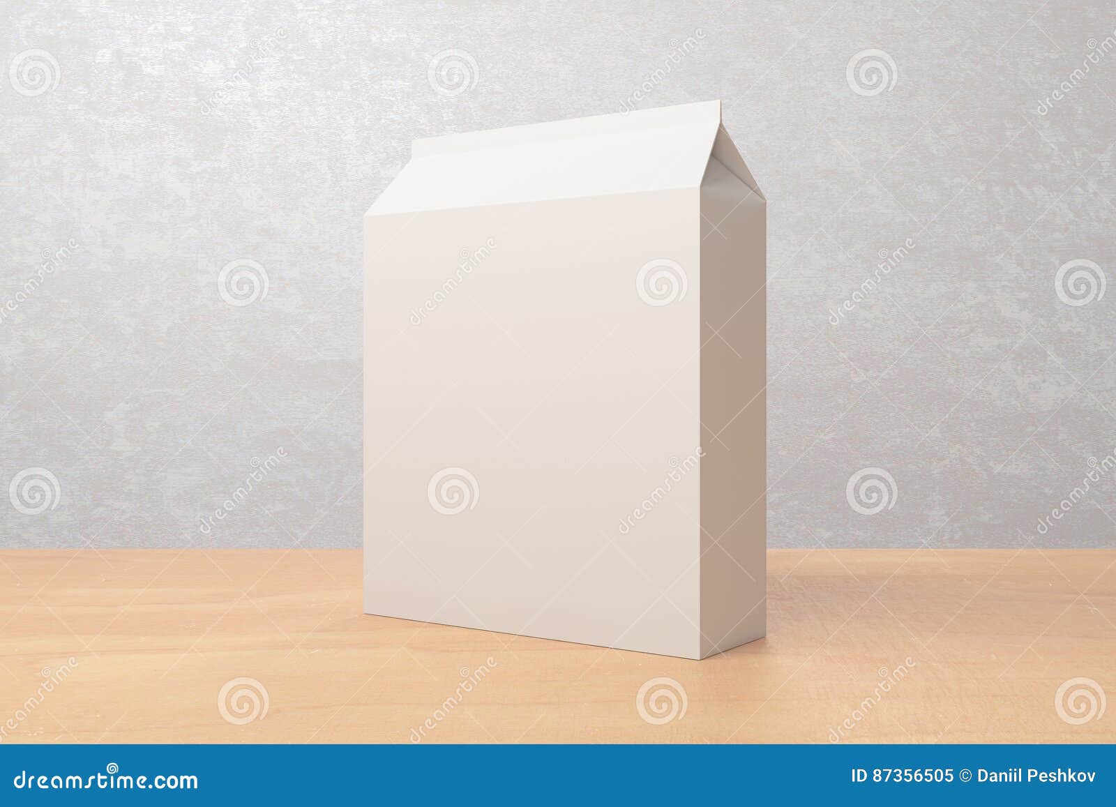Blank White Cereal Box Royalty-Free Stock Photo | CartoonDealer.com ...