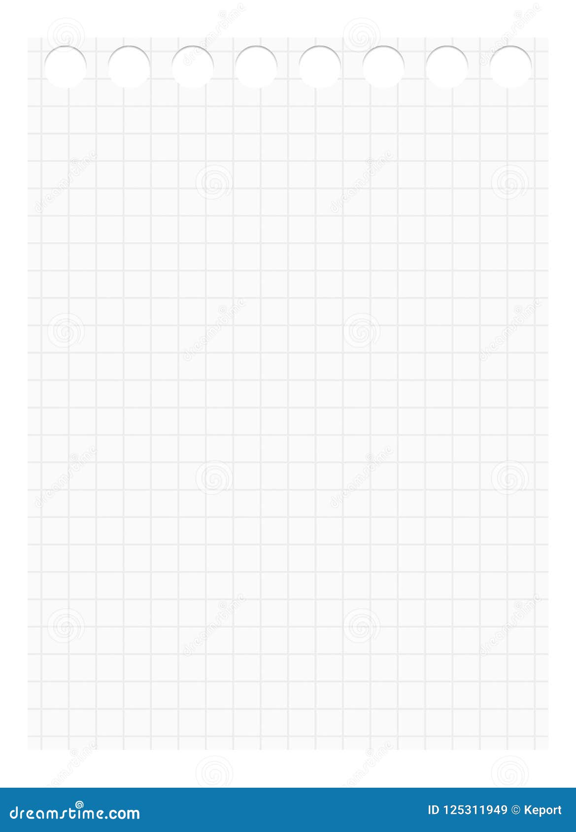 Isolated Checkered White Paper Stock Image - Image of reminder, paper ...