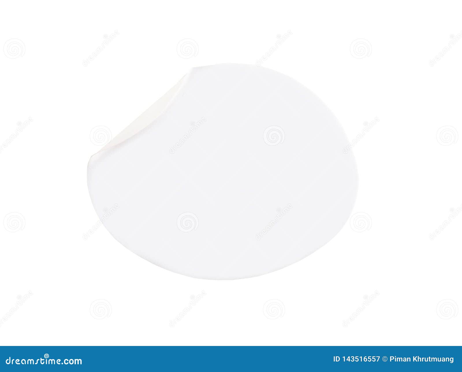 Blank White Circle Paper Sticker Label Isolated on White Background ...