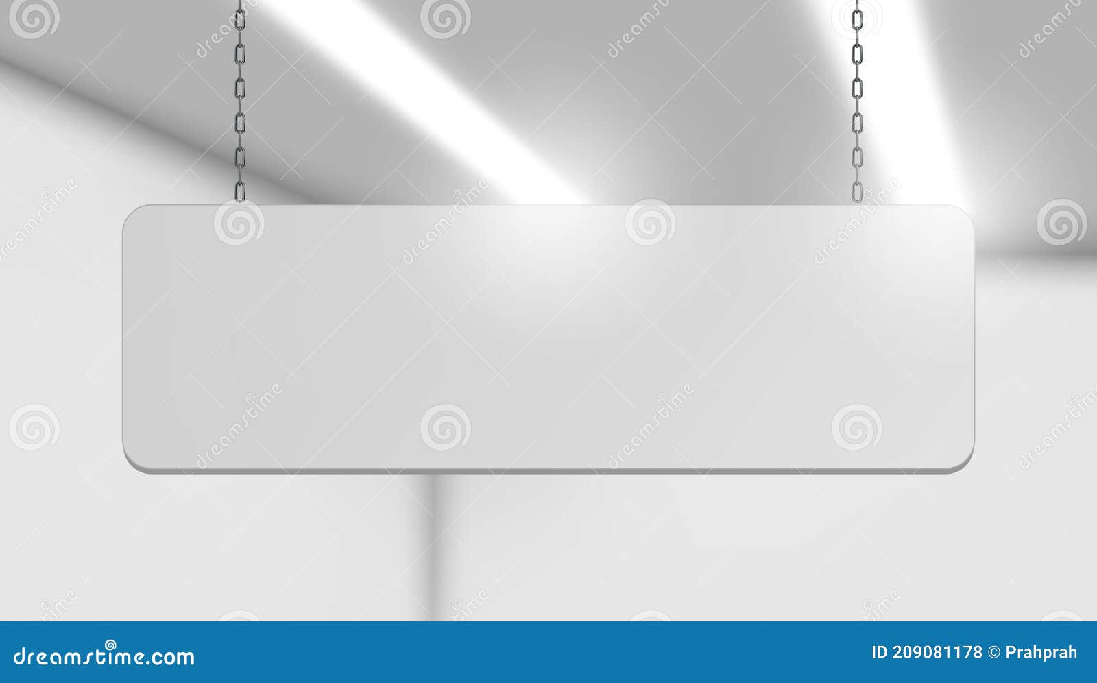 Blank White Clear Advertising Sign for Desing Stock Vector ...