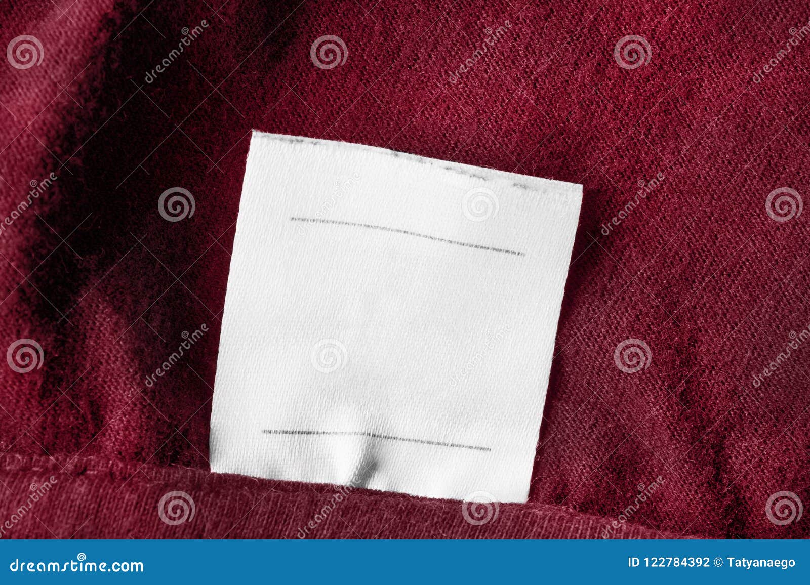 Blank clothes label stock photo. Image of synthetics - 122784392
