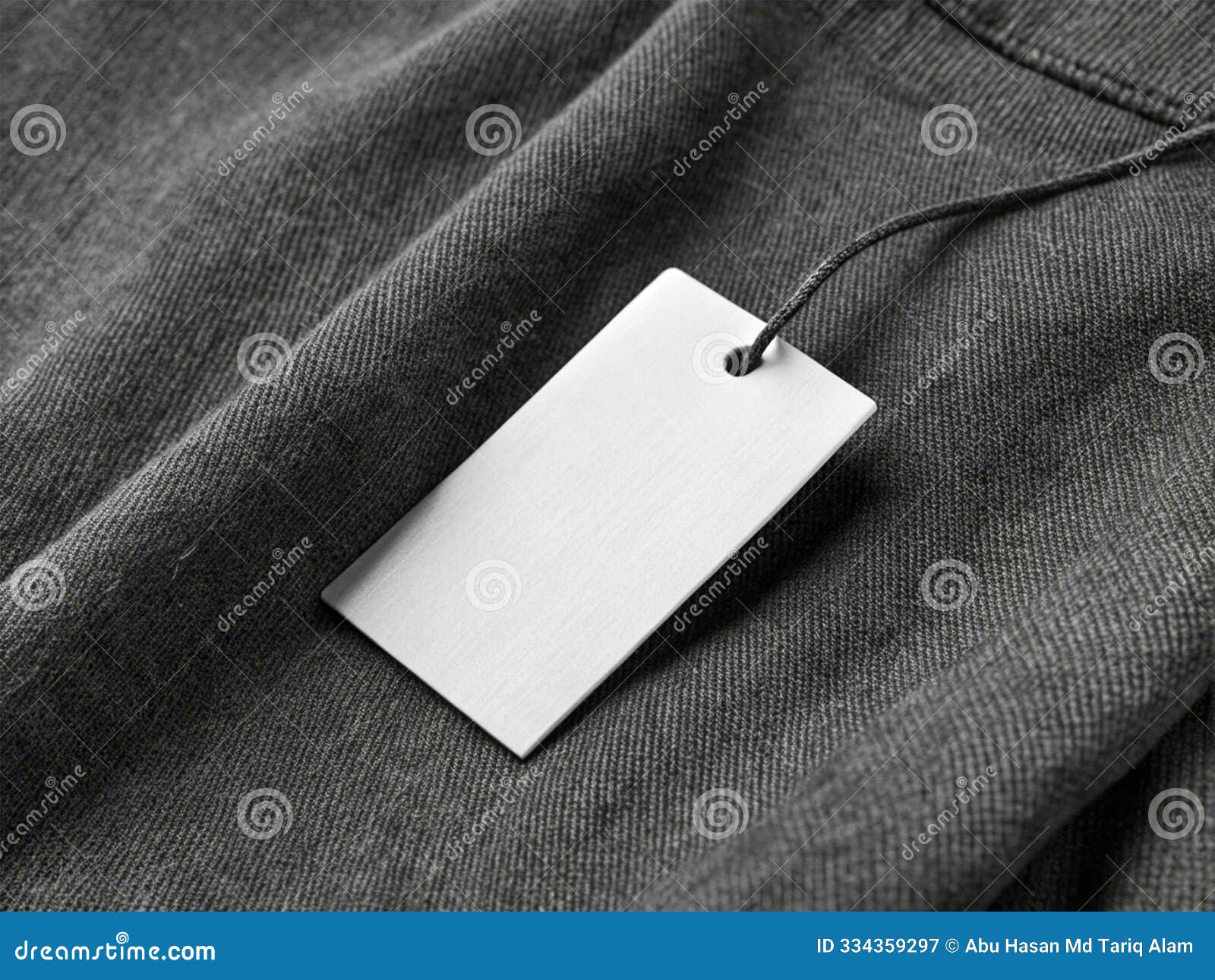 A Blank White Clothing Label Tag Mockup for Customization and Branding ...