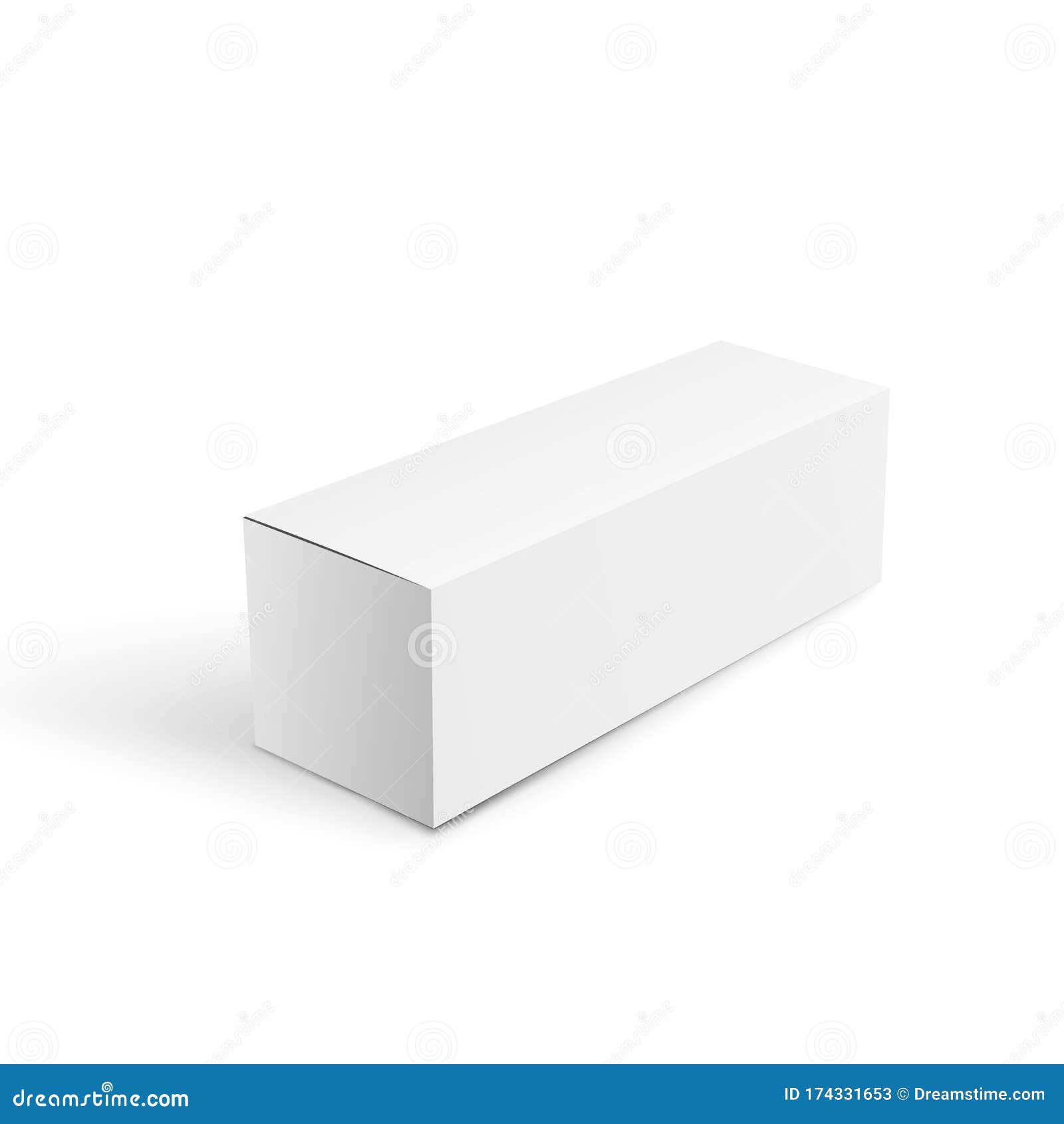 Blank White Cosmetic, Medical or Product Boxes Isolated. Packaging ...