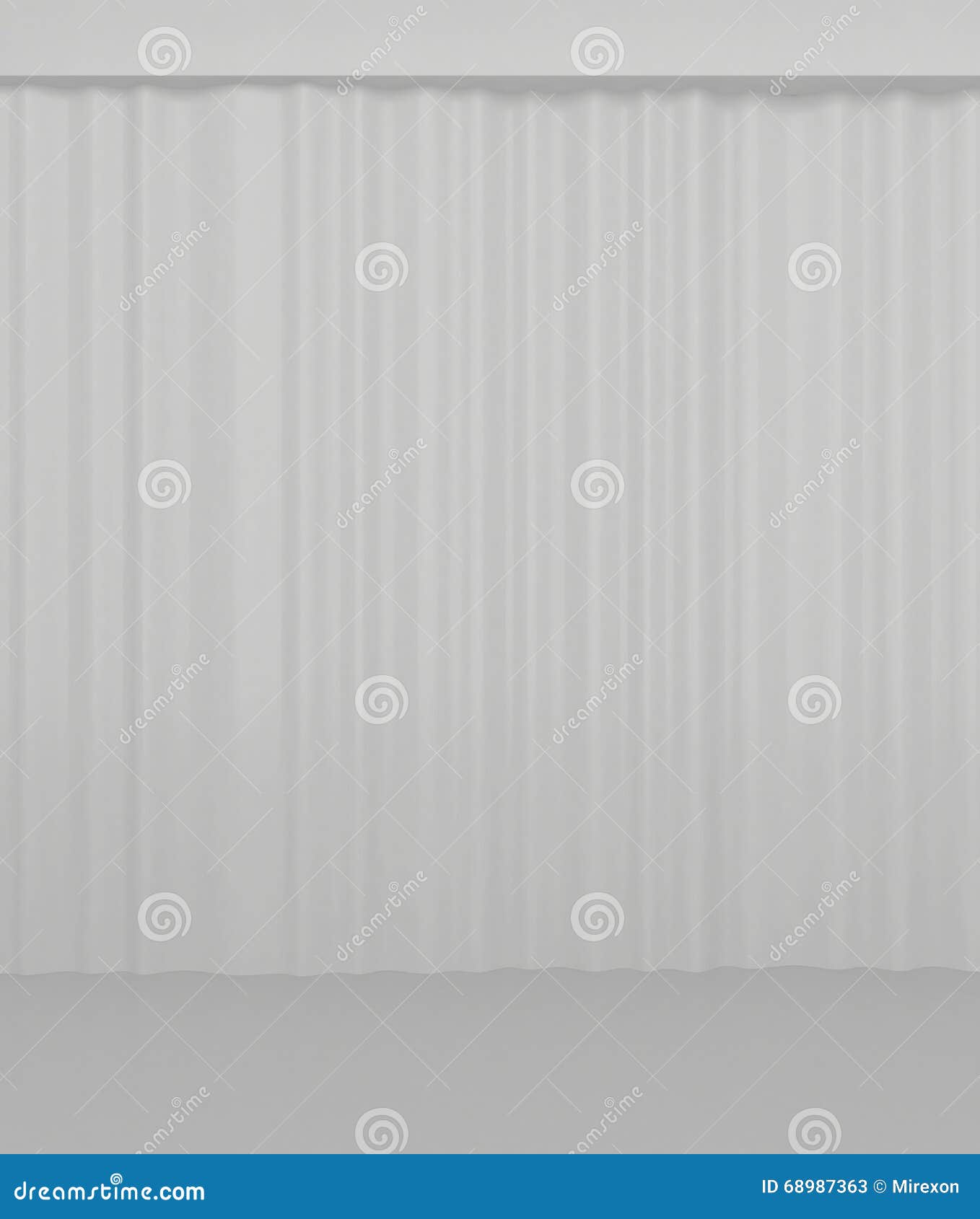 Blank White Curtain or Drapes on White-gray Background Stock Image ...