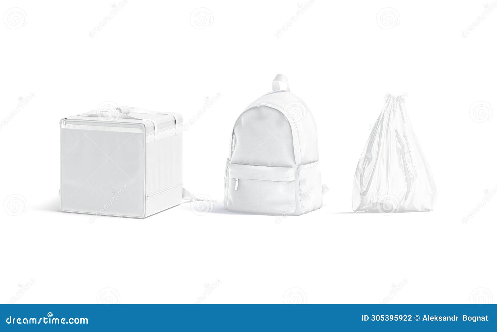 Set Of Backpack Plastic Bucle Claps Isolated On White Background ...
