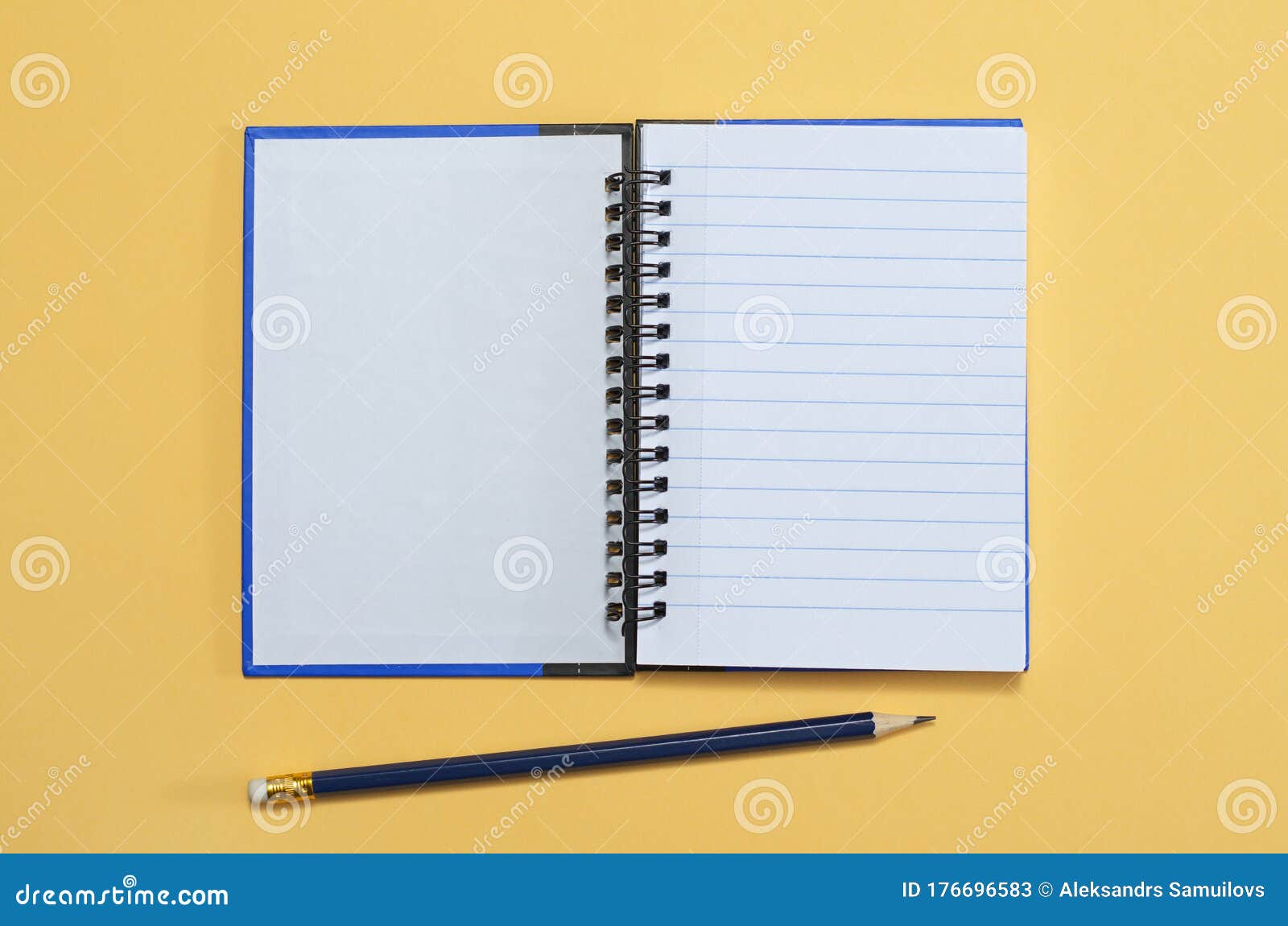 Diary with Pencil stock image. Image of desk, page, pencil - 176696583