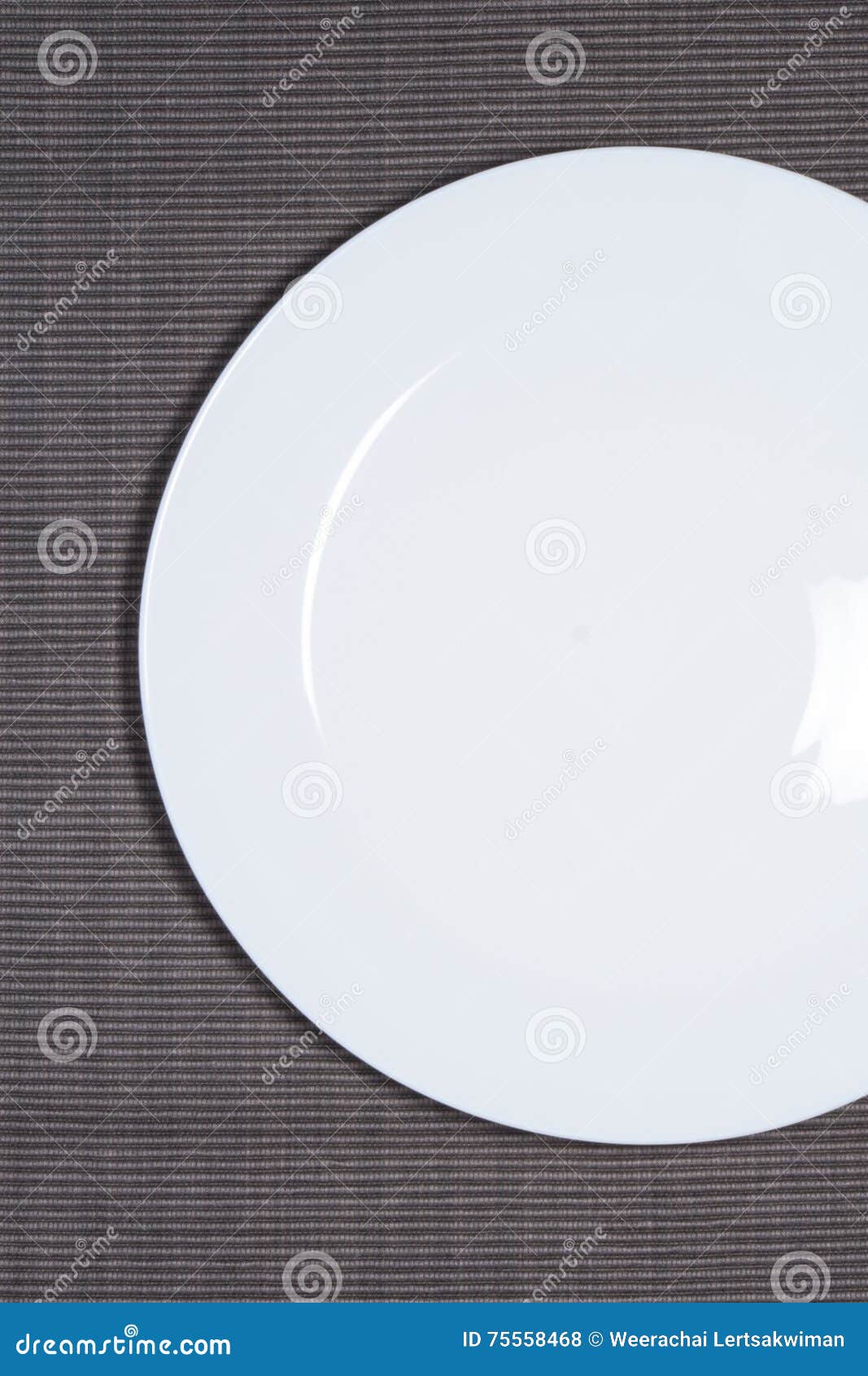 Blank white dish stock photo. Image of dishes, blank - 75558468