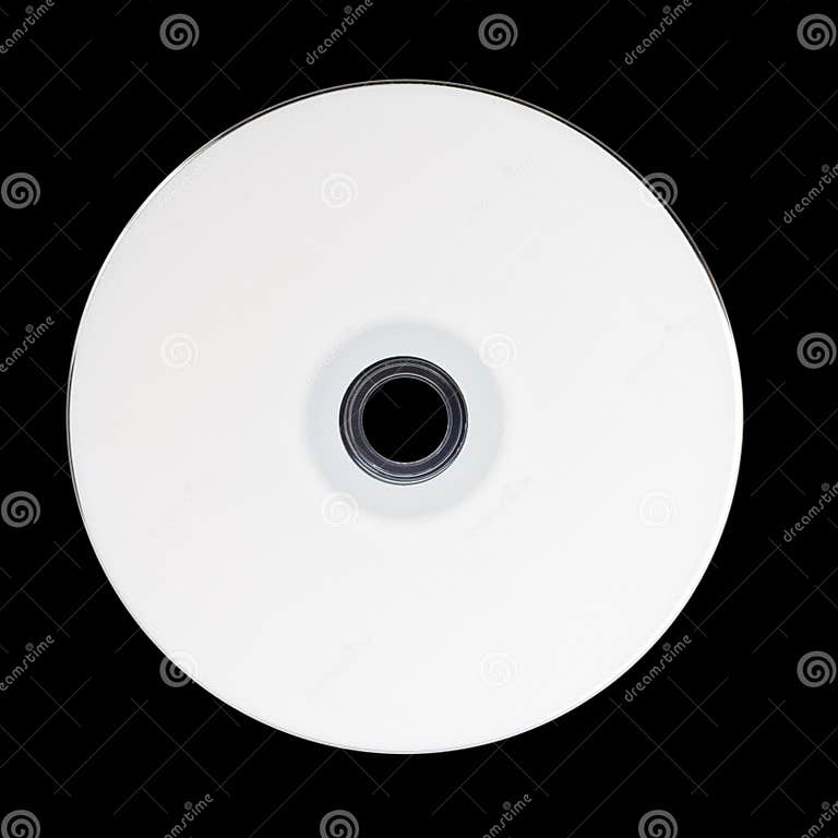 Blank white disk stock photo. Image of label, multimedia - 13147848