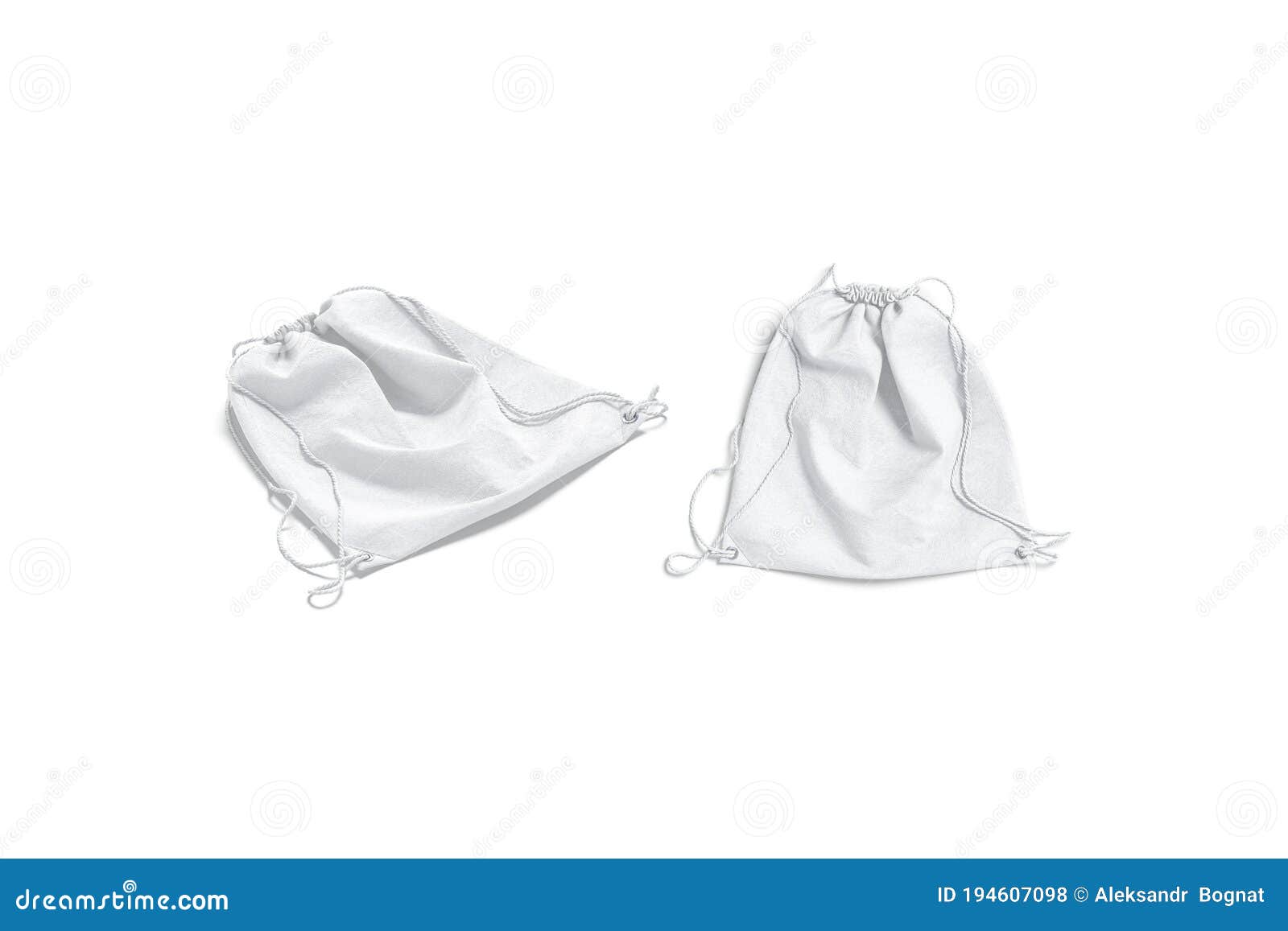 Blank White Drawstring Backpack Mockup Lying, Top and Side View Stock ... Blank White Drawstring Backpack Mockup Lying, Top and Side View Stock ...