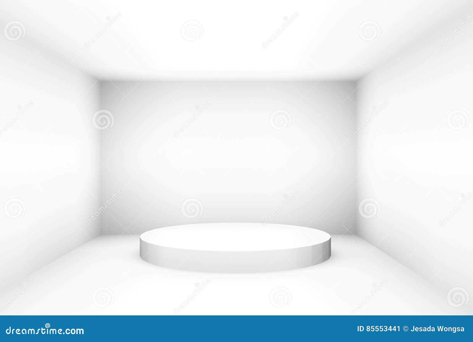 Blank White Empty Podium for Design Template Pr Layout Background Stock ...