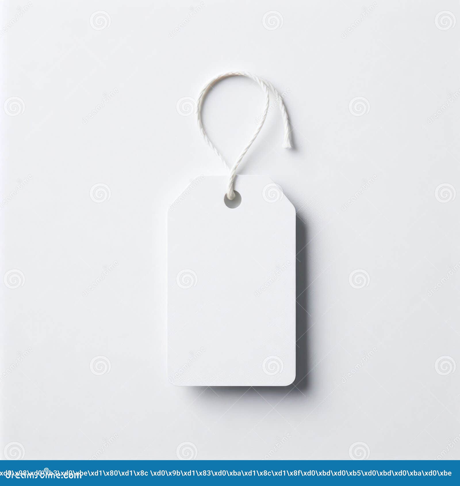 Blank White Empty Price Tag, White Note or Gift Card Mock Up Solid ...