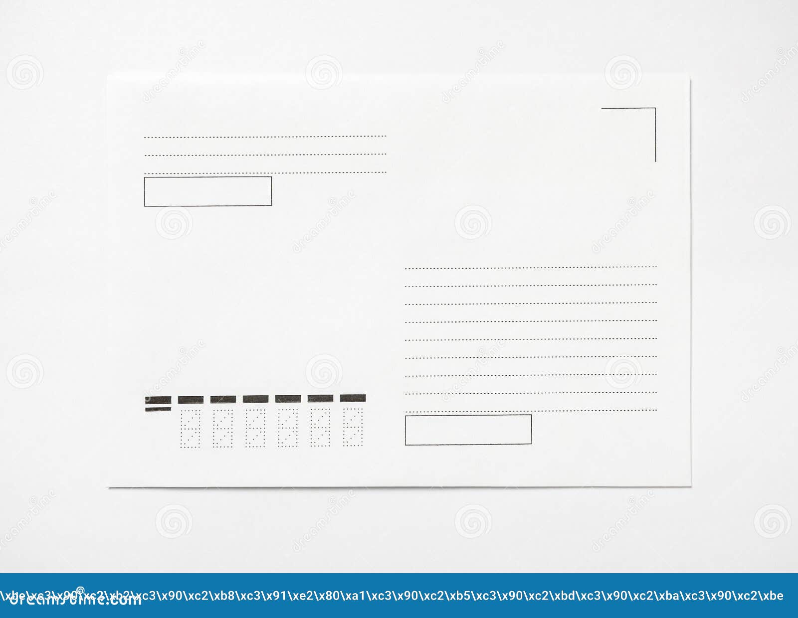 Blank white envelope stock photo. Image of information - 85684318