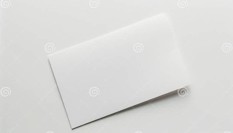 Blank White Envelope on a Minimalistic Surface Stock Image - Image of ...