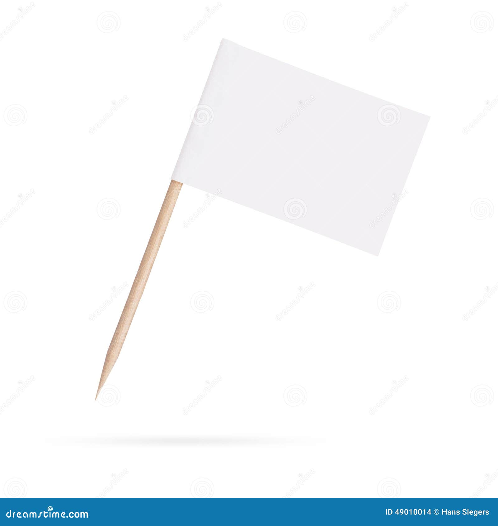 Blank White Flag.Isolated on White Background Stock Photo - Image of ...