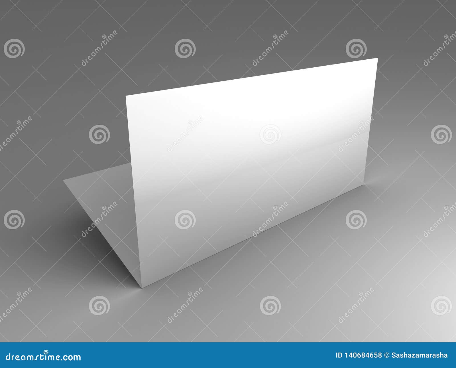 Blank White Folder Brochure Template Mockup Stock Illustration ...