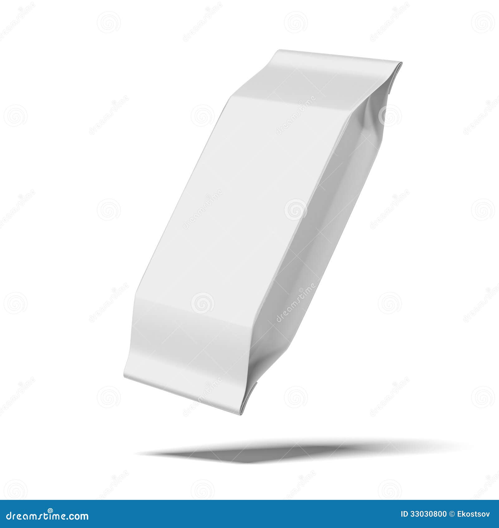 Blank white food packaging stock illustration. Illustration of package ...