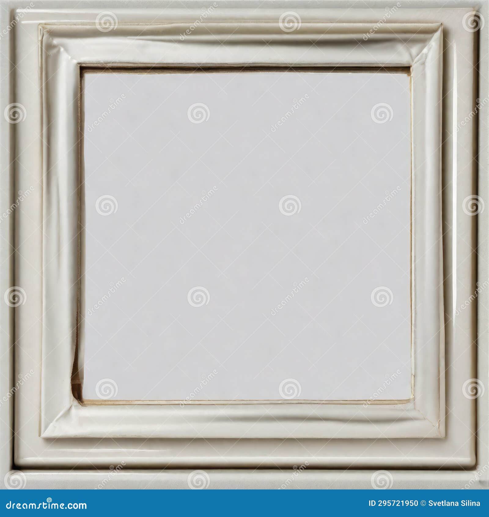 Clean White Frame for Copy Space Stock Illustration - Illustration of ...