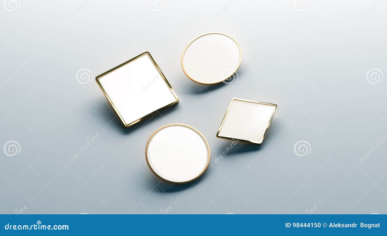 Blank White Gold Lapel Badge Mock Ups Set Stock Photography ... Blank White Gold Lapel Badge Mock Ups Set Stock Photography ...