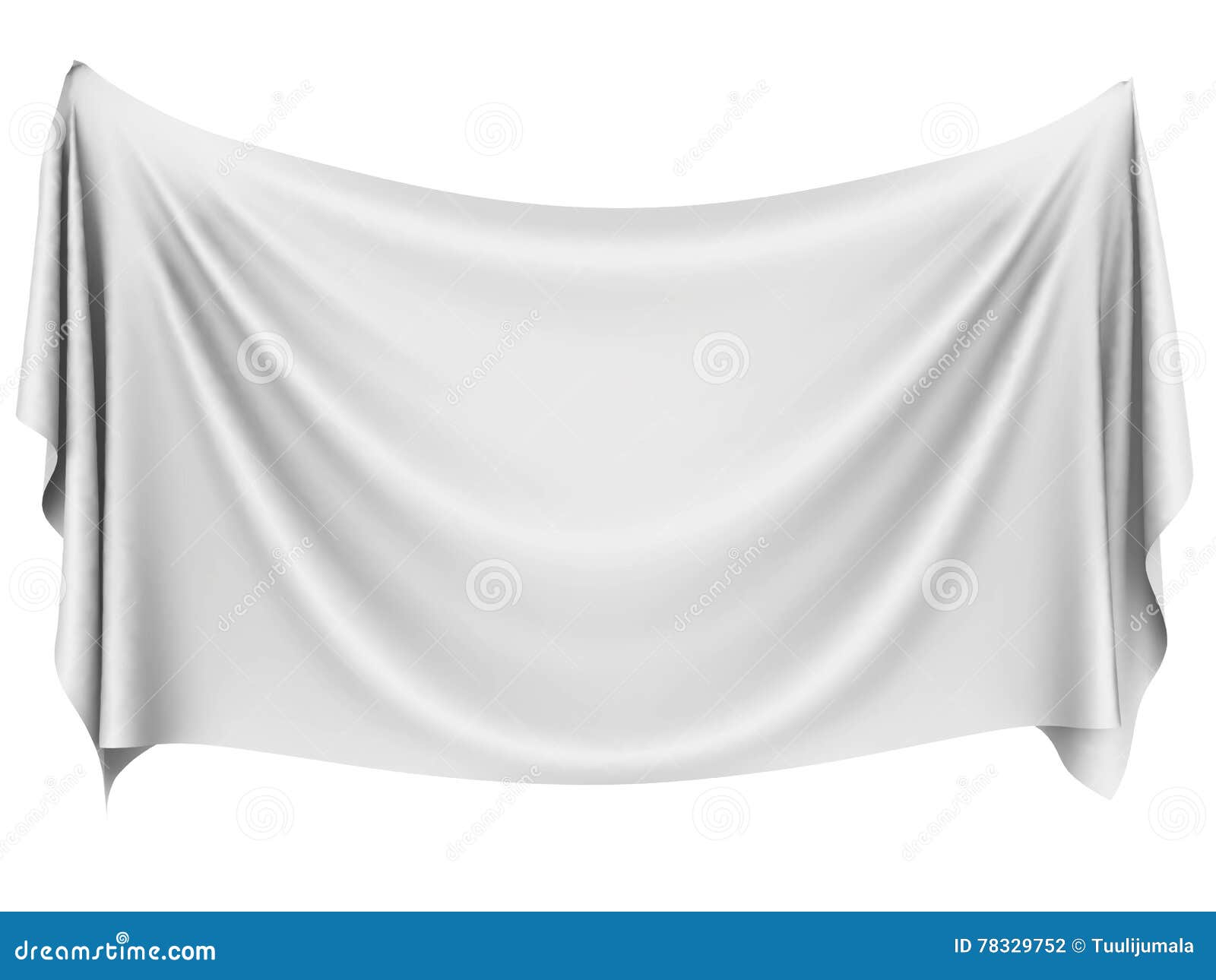 Blank White Hanging Cloth Banner Royalty-Free Stock Image ...