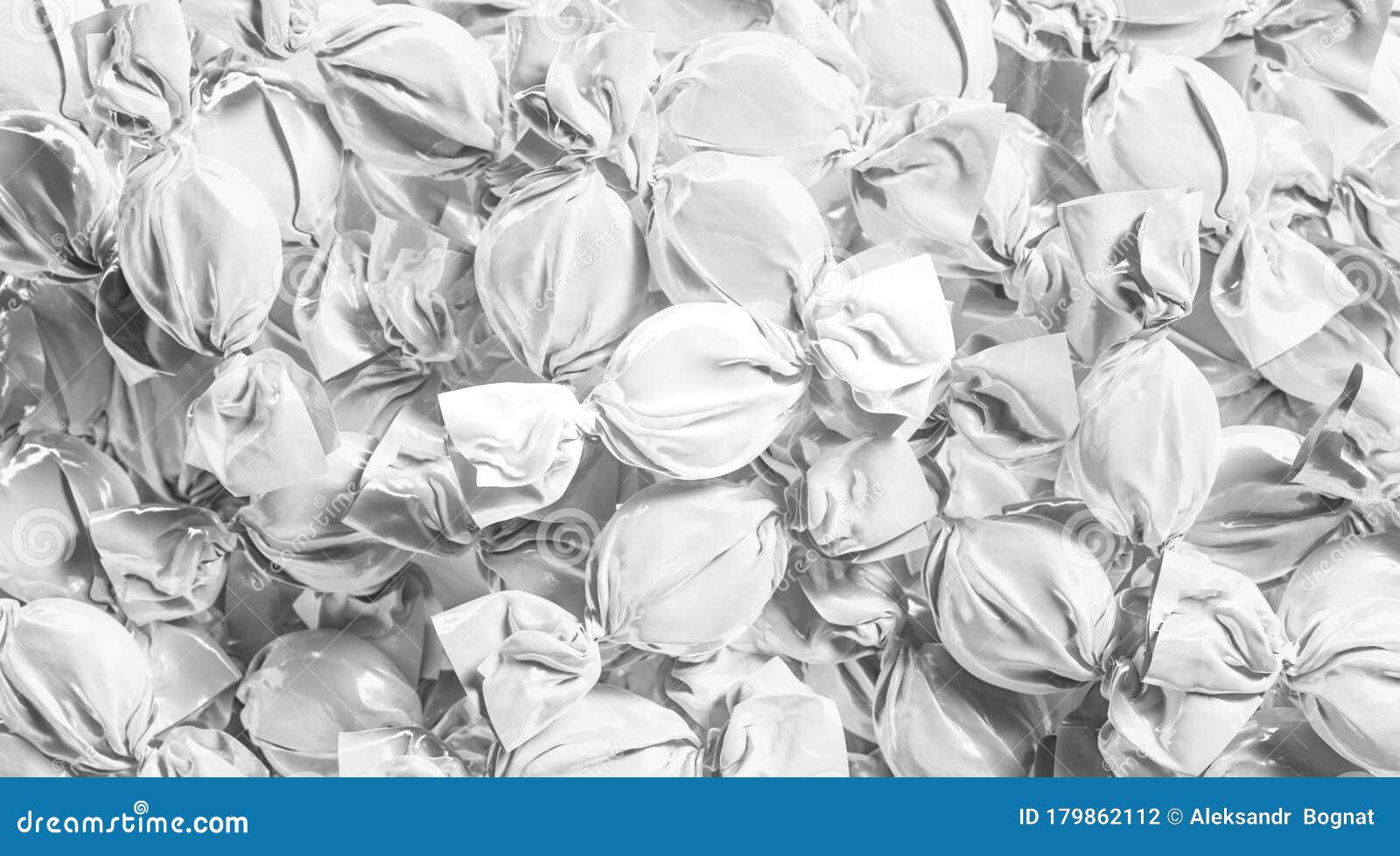 Blank White Hard Candy Foil Wrapper Mockup Stack Royalty-Free Stock ...