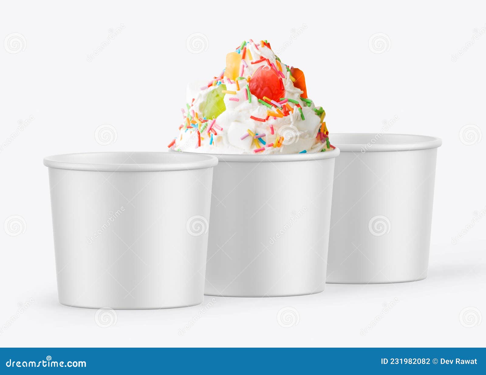 Ice Cream Cup Design Template
