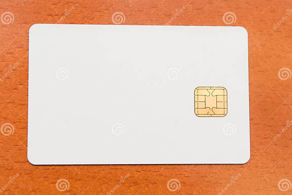 Blank White ID Card with Chip Stock Photo - Image of badge, clean: 19301530