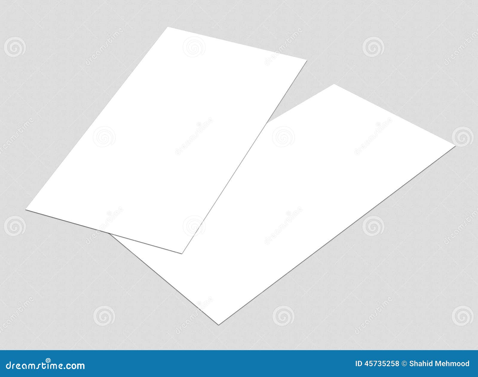 Blank White 4x8 Inch Flyer Collection - 1 Stock Photo - Image of open ...
