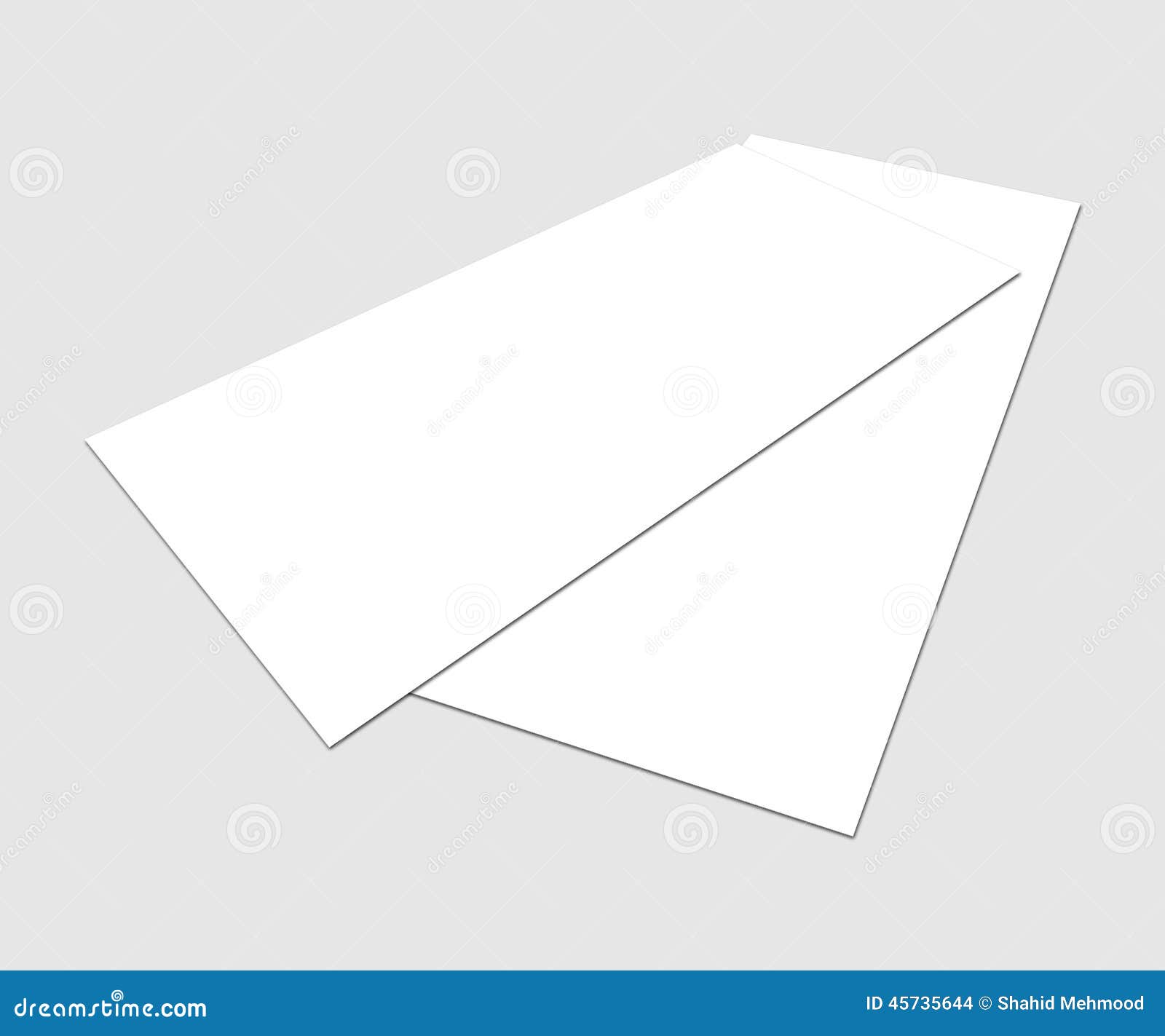 Blank White 4x8 Inch Flyer Collection - 2 Stock Photo - Image of ...
