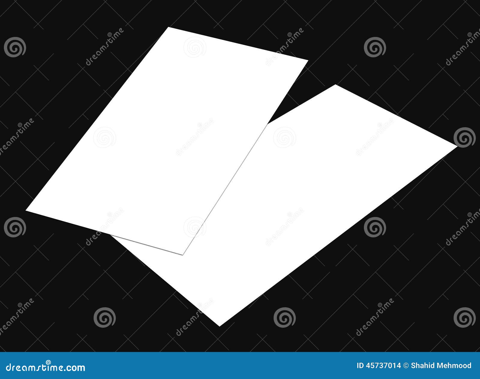 Blank White 4x8 Inch Flyer Collection - 10 Stock Photo - Image of card ...
