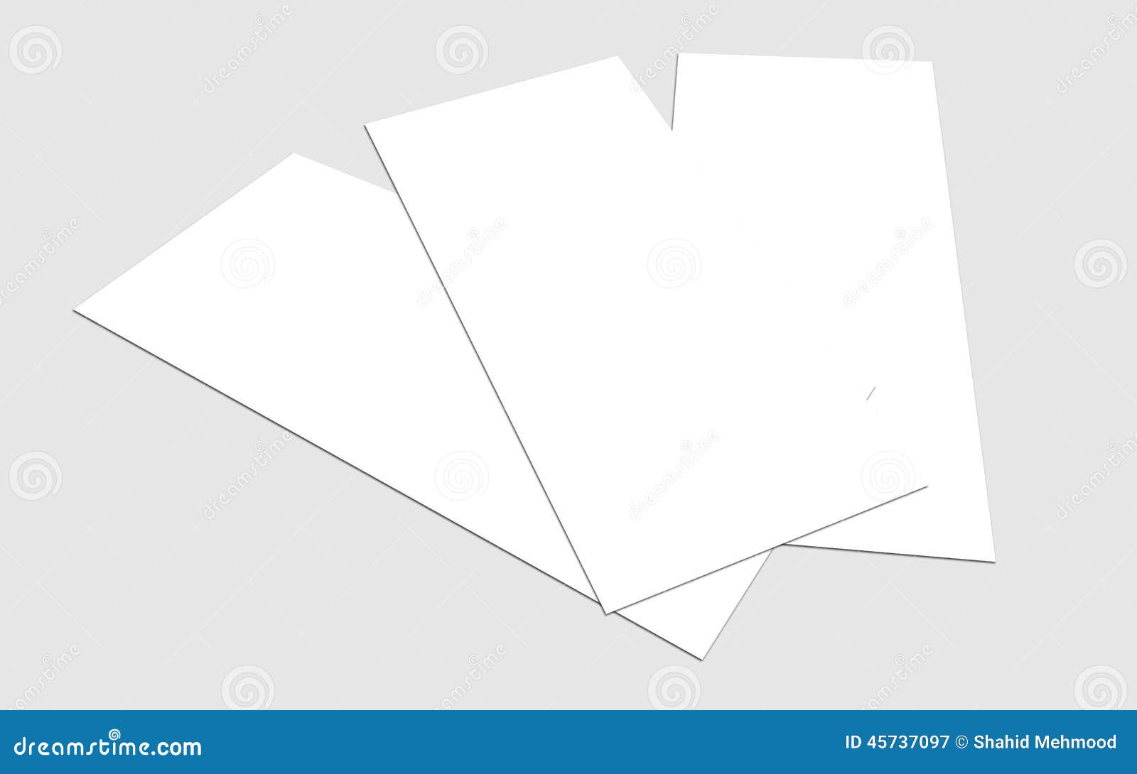 Blank White 4x8 Inch Flyer Collection - 12 Stock Image - Image of ...
