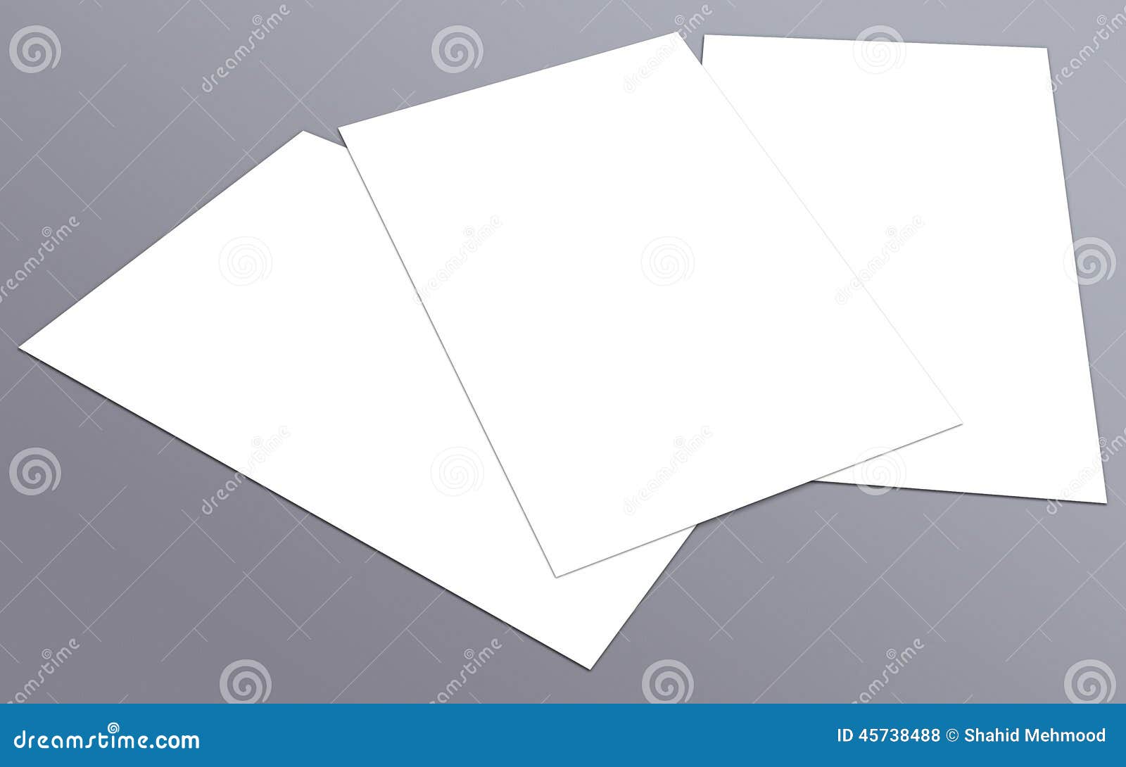 Blank White 4x8 Inch Flyer Collection - 25 Stock Illustration ...