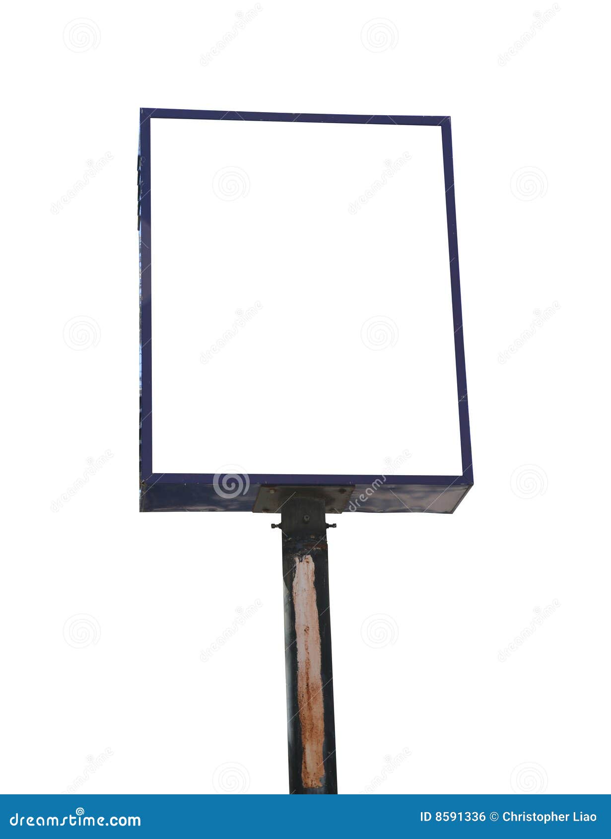 Blank White Isolate Road Sign Stock Photo - Image of road, advertising ...
