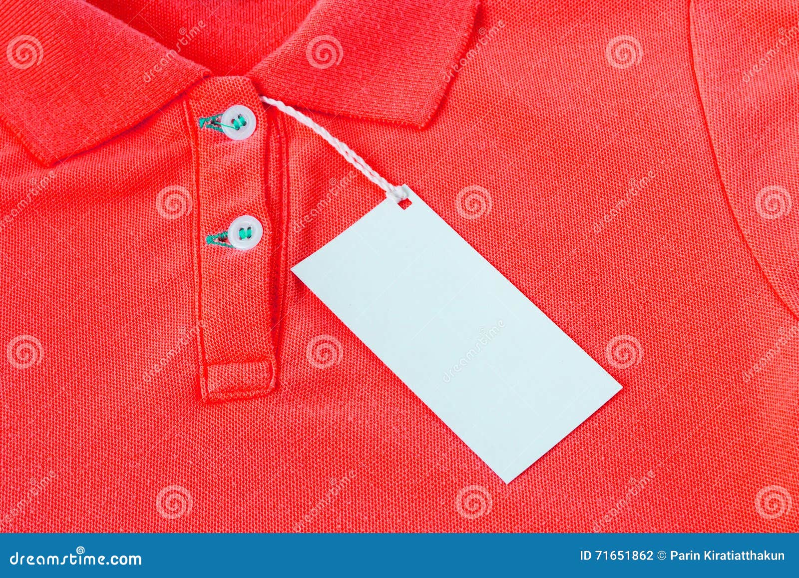 A Blank White Label or Tag Attached on Shirt Stock Photo - Image of ...