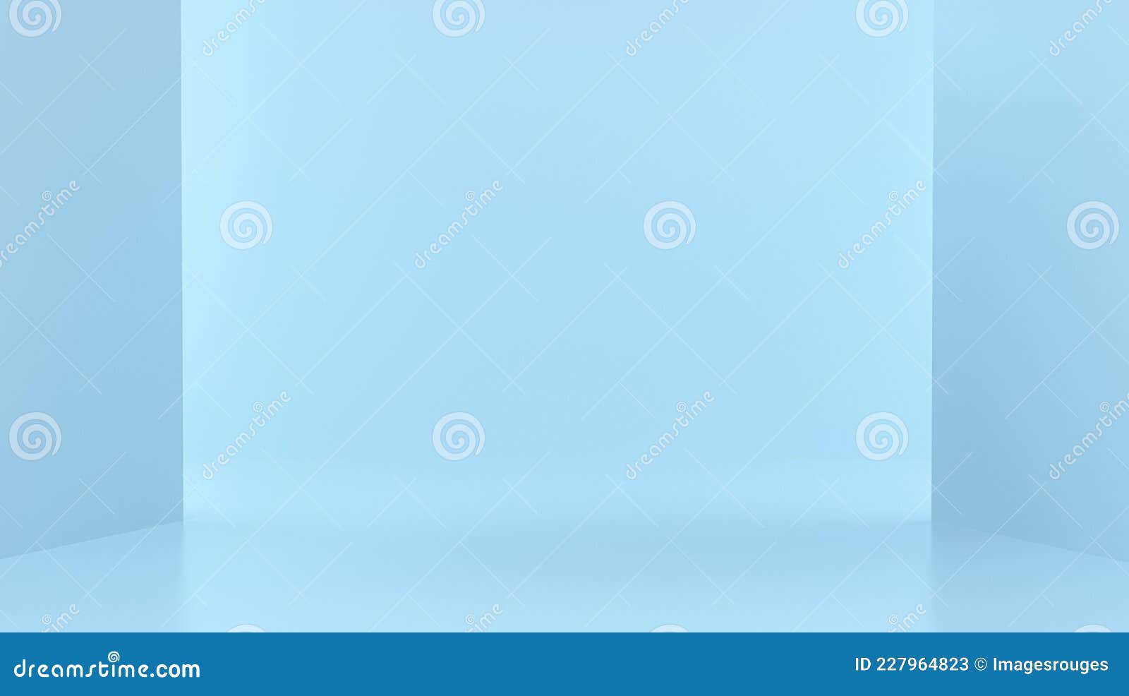 Blank White Light Box on Blue Studio Background. Product Presentation ...