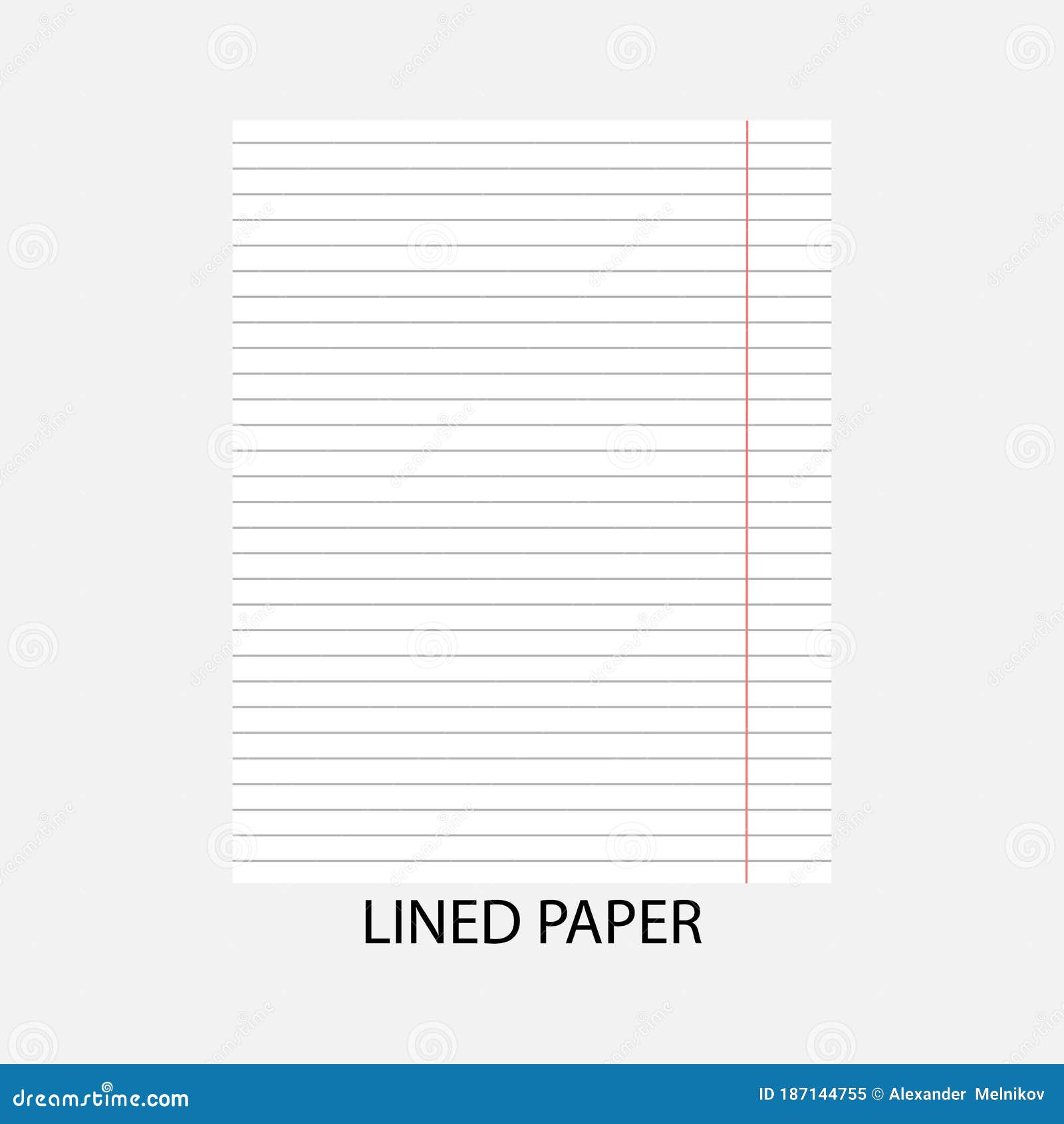 Lined Paper Vector Illustration Stock Illustrations – 13,689 Lined ...