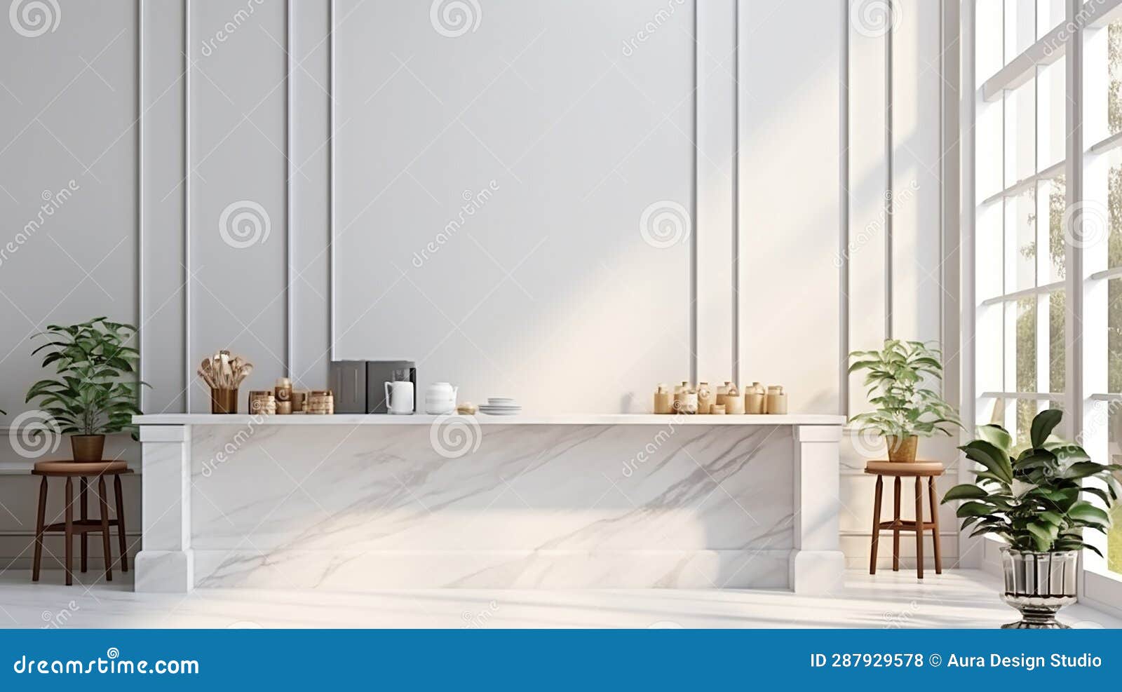 Blank White Marble Counter in Modern Luxury Design Countertops with ...