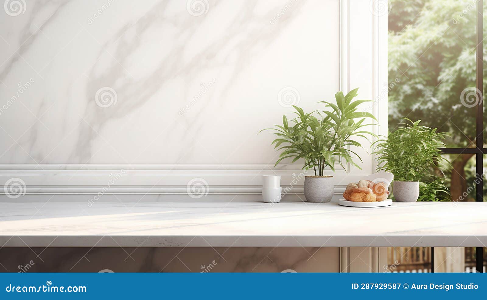 Blank White Marble Counter in Modern Luxury Design Countertops Stock ...