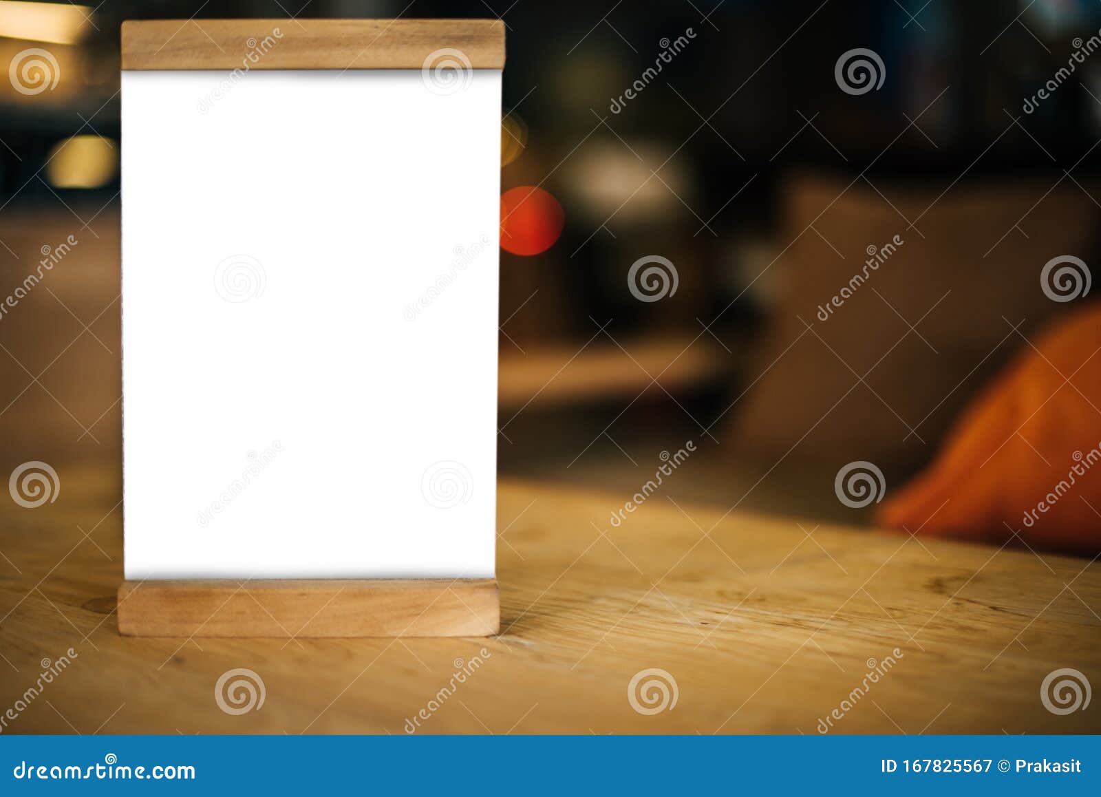 Blank white menu on table stock image. Image of advertising - 167825567