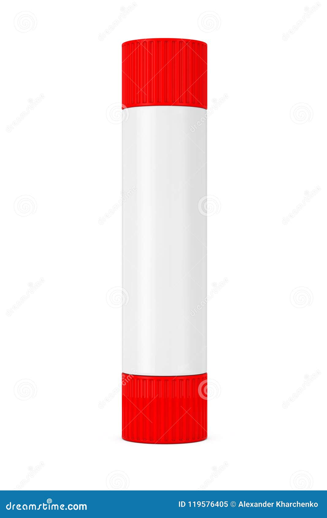 Blank White Mockup Tube of Super Glue Stick. 3d Rendering Stock ...