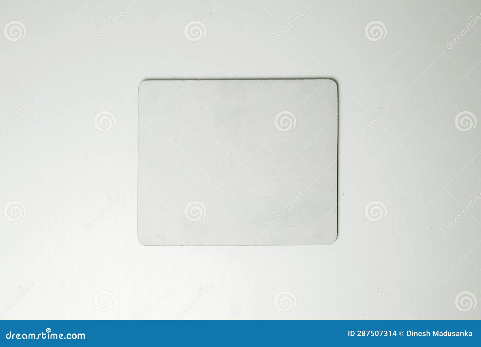 Blank White Mousepad on a White Background. Stock Photo - Image of ...