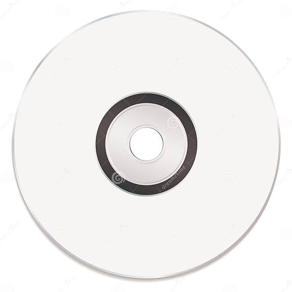 Blank white music cd stock vector. Illustration of disc - 14446907