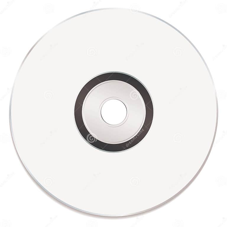 Blank white music cd stock vector. Illustration of disc - 14446907