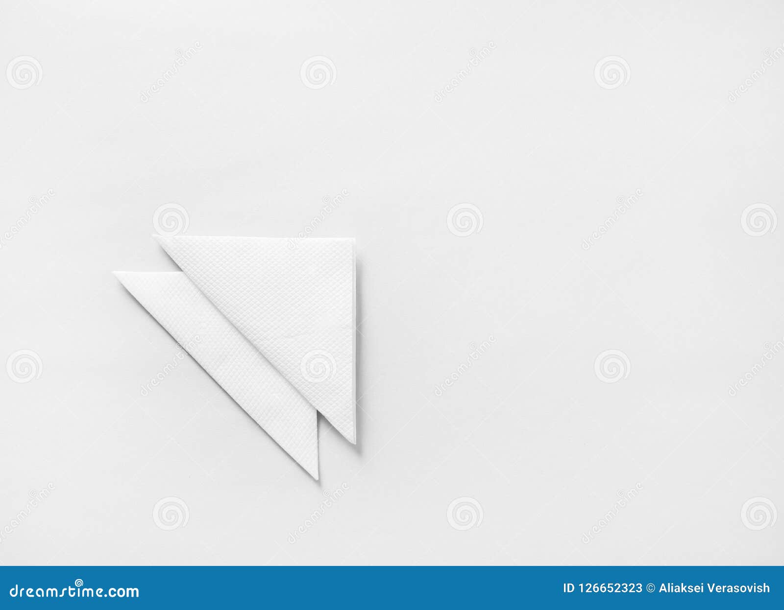 Blank white napkins stock image. Image of label, clean - 126652323