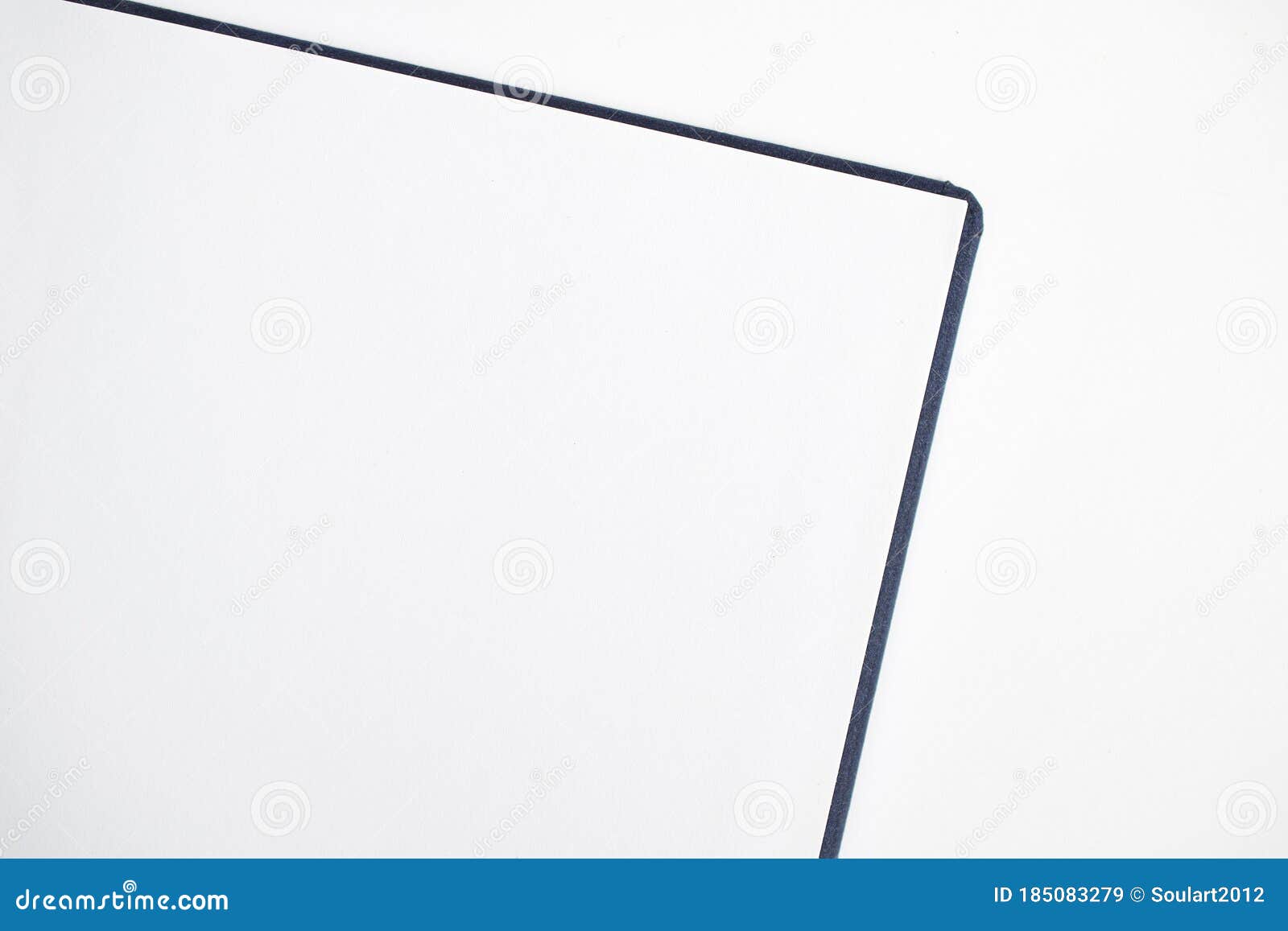 Blank White Opened Diary Cover Corner Isolated on White As Template for ...