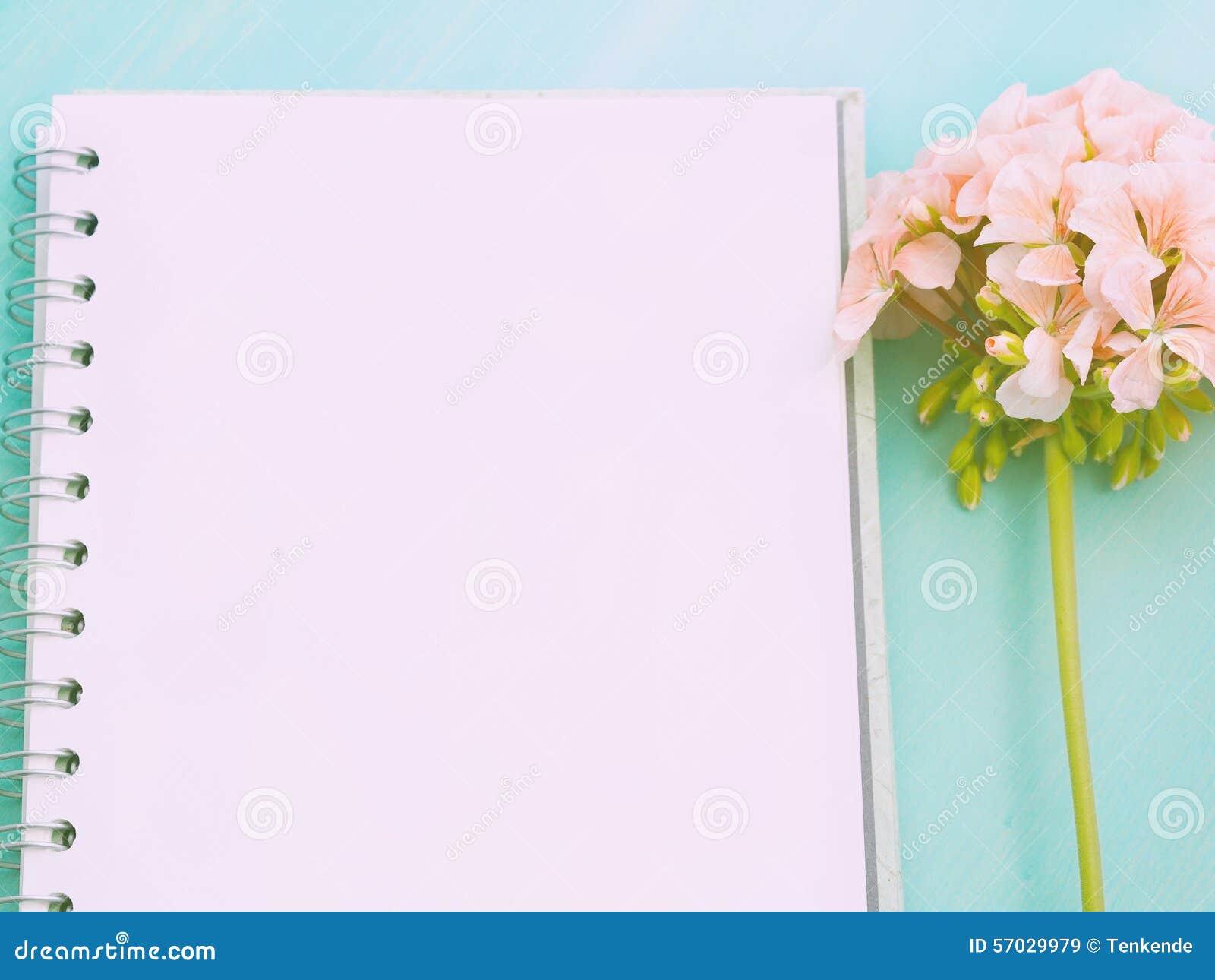 Blank White Page of a Notebook Stock Image - Image of copybook, mother ...